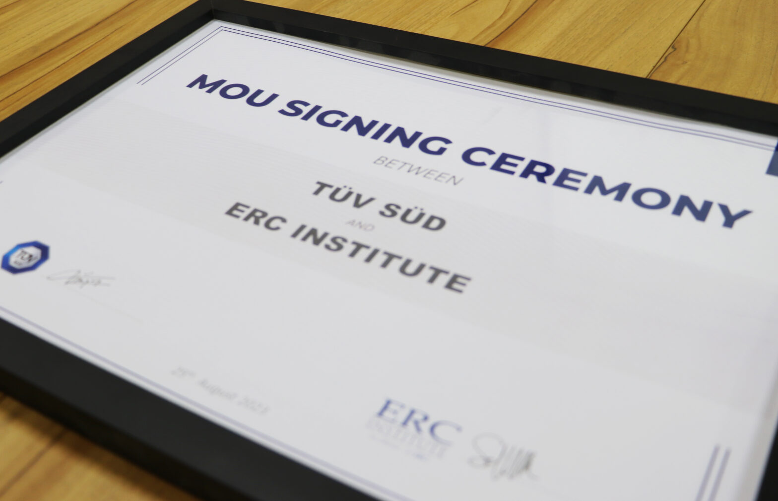 tuvsud-mou | ERC Institute